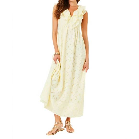Lilly Pulitzer | Dresses | New Lilly Pulitzer Ritamarie Ruffle Maxi ...
